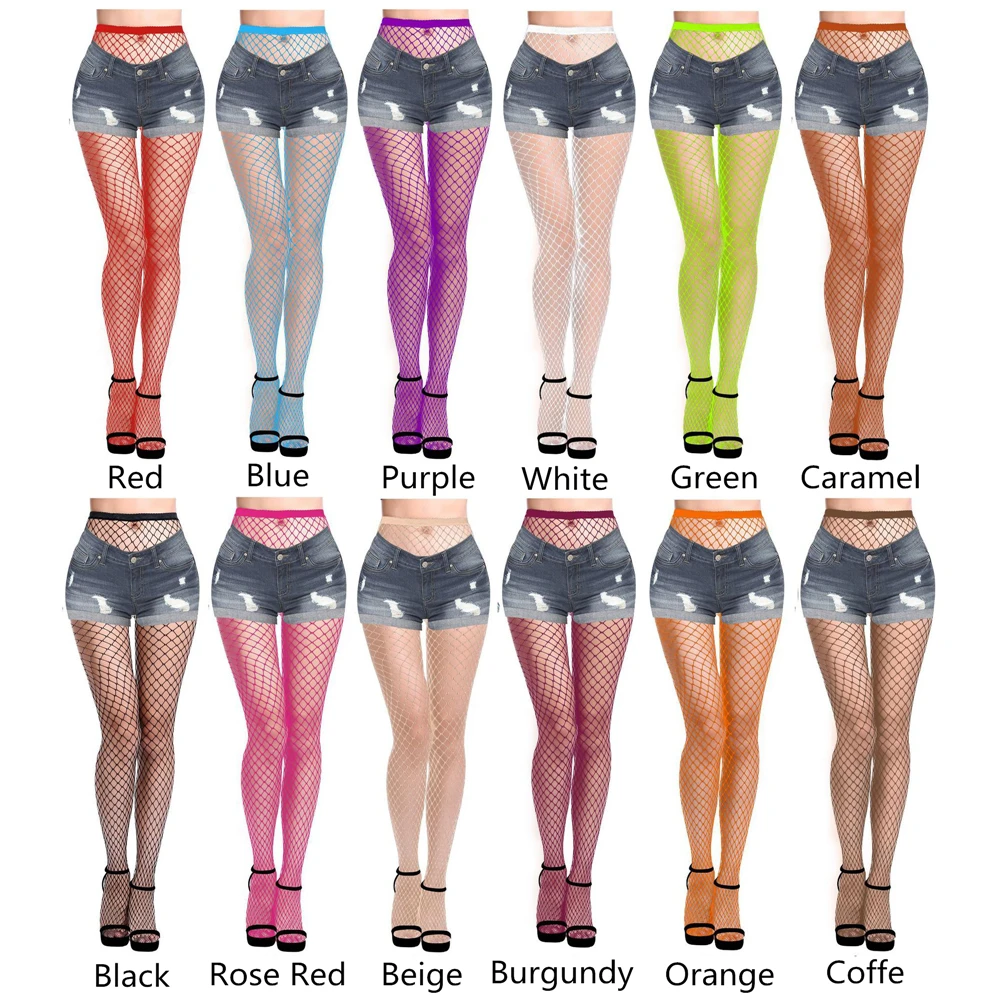 Wholesale Lady Medias Japan Video Women Mesh Black Fishnet Tights ...