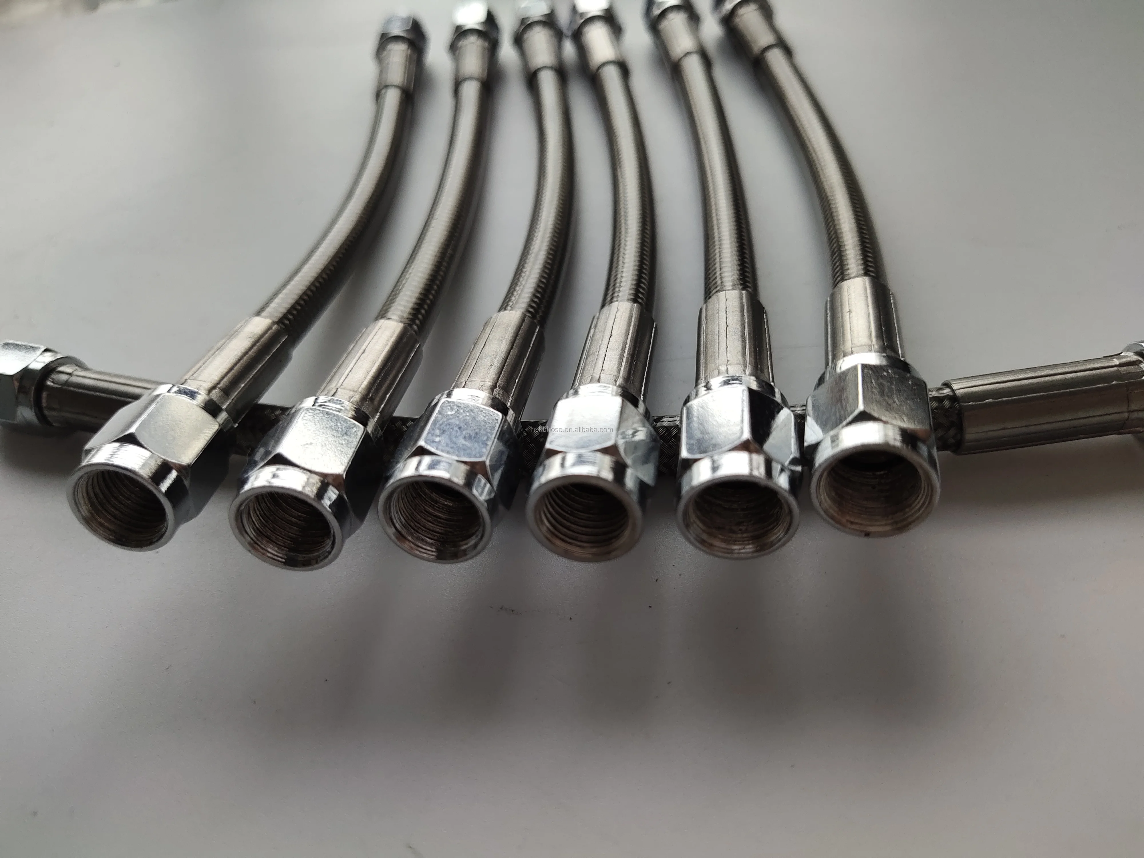 SAE J1401 1/8 Flexible Pre-Made Braided Brake Lines Hose