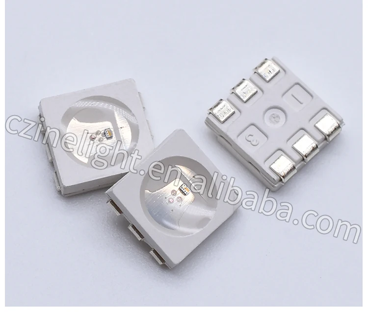 5050 Tri-Color LED Diode IC - Fast/slow Flashing SMD Chip