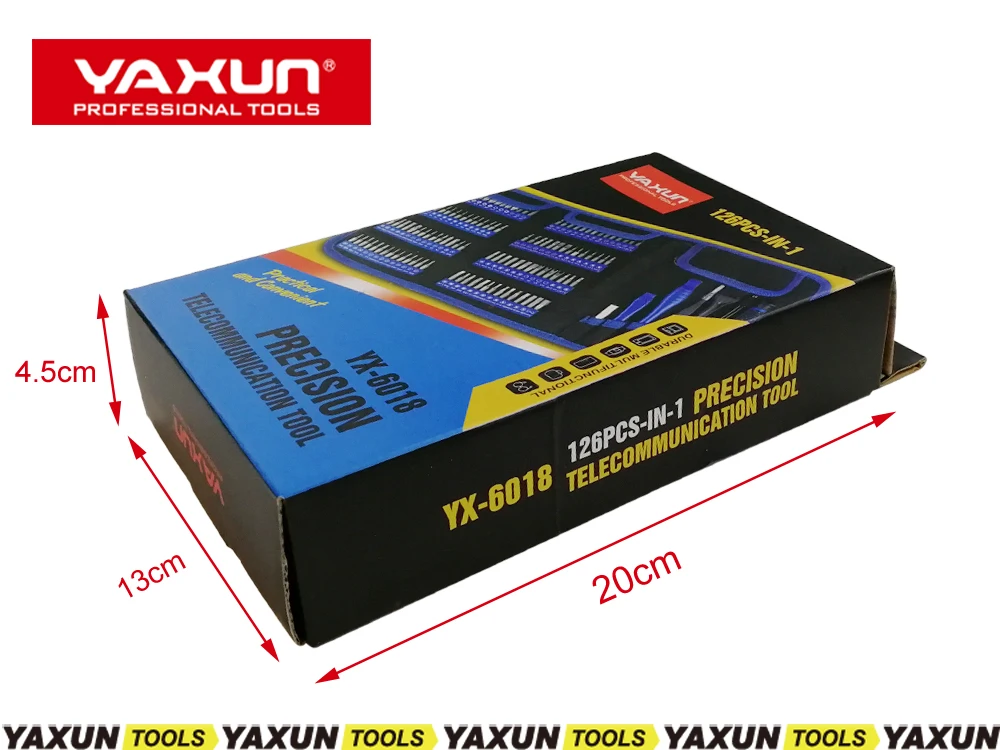 YAXUN YX6018 126 in 1 Precision Screwdriver Set for Repair