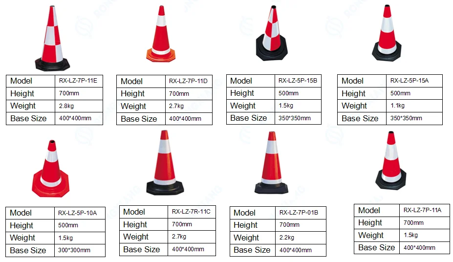 Colored Soft Flexible 50cm Rubber Traffic Cone| Alibaba.com