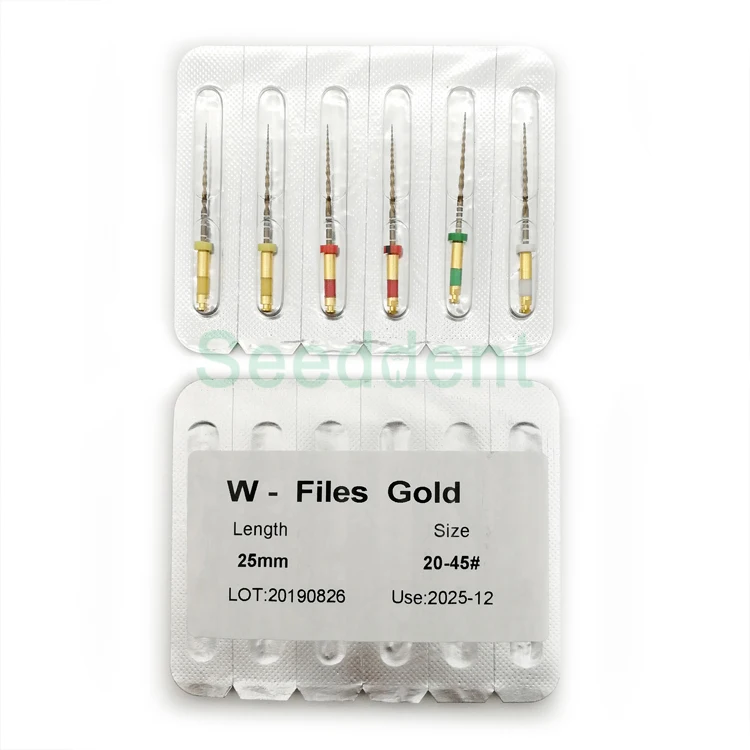 Wave One Niti Reciprocating Dental Files / Detal Instruments Super Gold ...