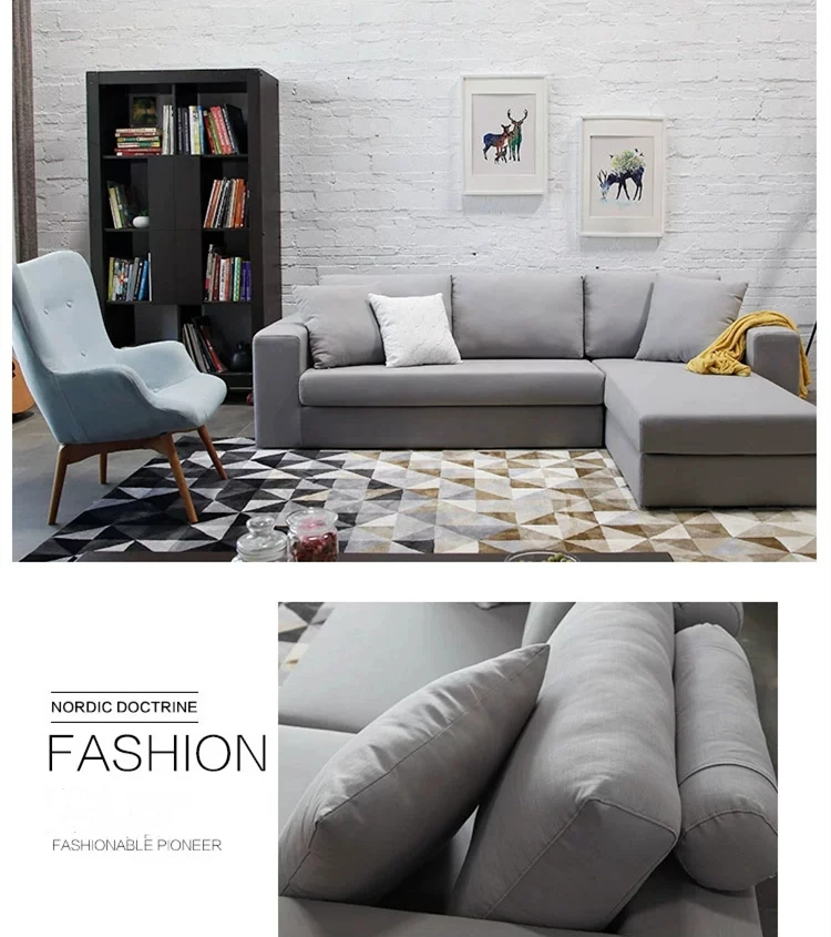 New Design Washable Fabric Soft Cozy Sectional Designs Living Room Sofa ...