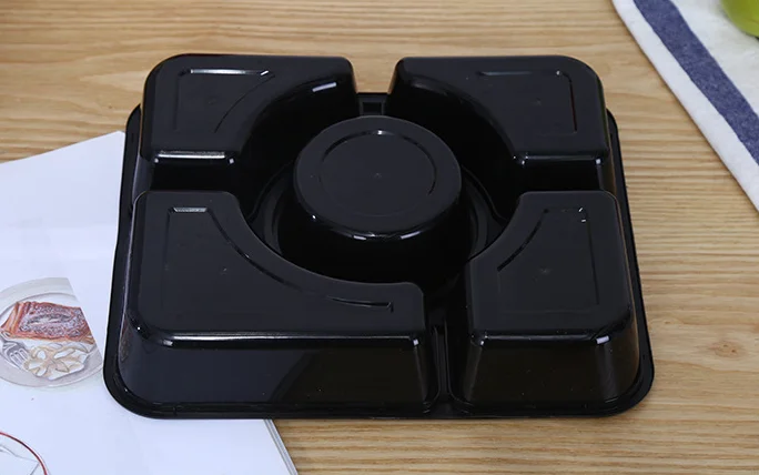 Multi Compartment Food Container Disposable 5 Compartment Plates - Buy ...