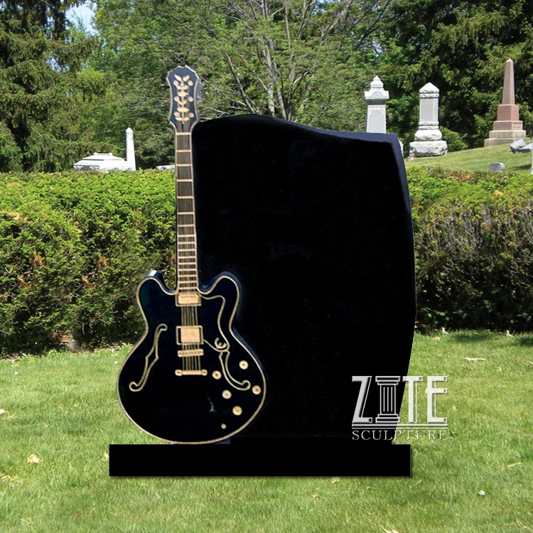 European Marble Stone Headstone Granite Guitar Headstones Monuments ...