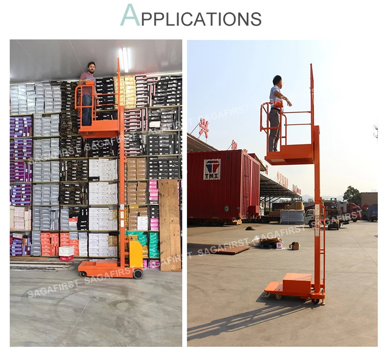 Warehouse Rack Cargo Box Electric Battery Powered Picking Orderpicking ...