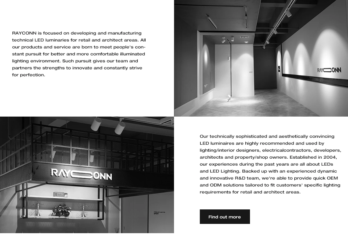 Rayconn Electronics Co., Ltd. - LED Track Spotlight/ LED Ceiling ...