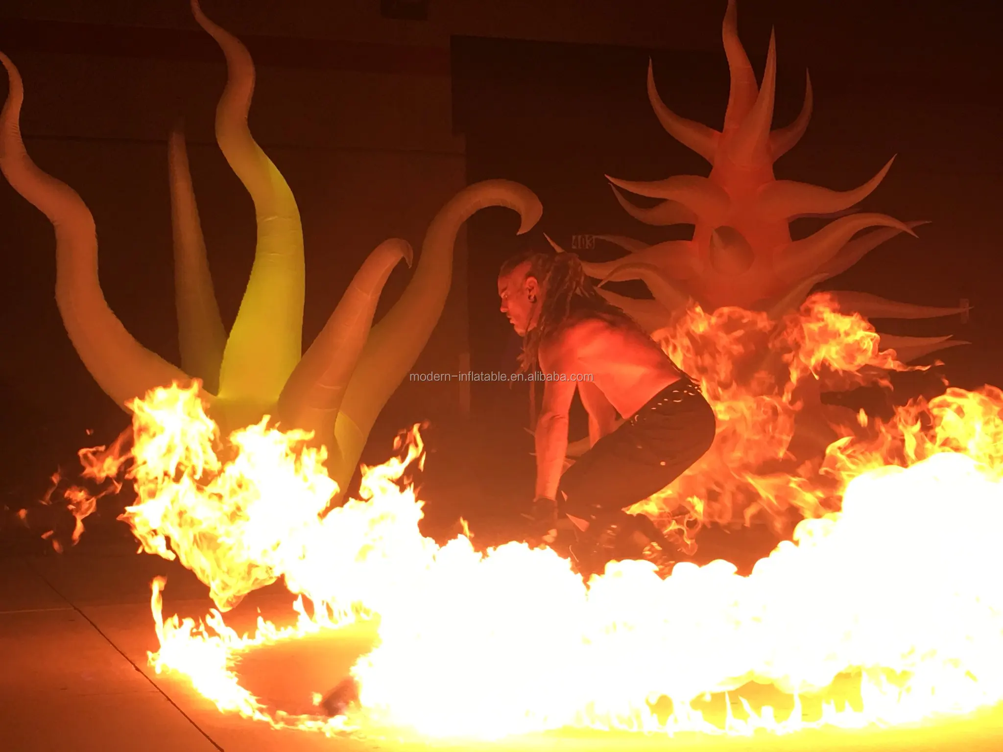 Hot Sale Lighting Inflatable Seaweed Tentacles Coral Model For Party ...