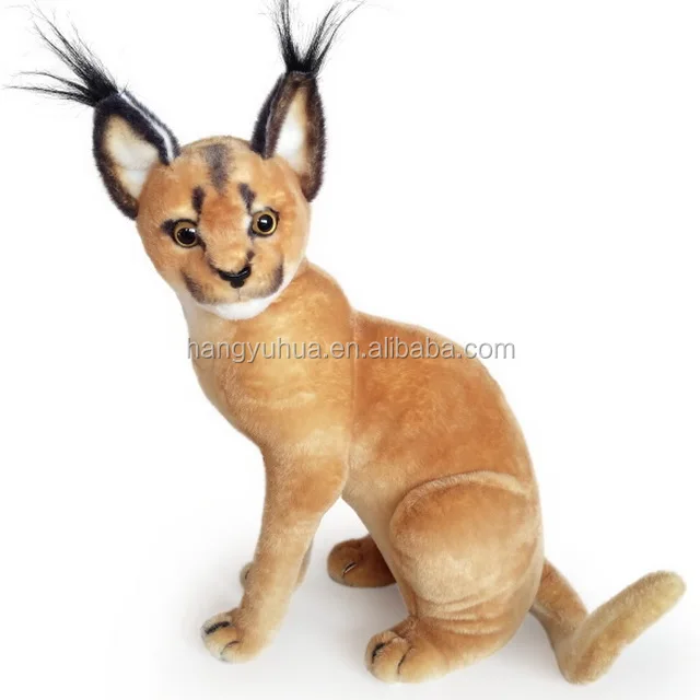 Custom Plush Cat Stuffed Toy - Realistic Sitting Caracal