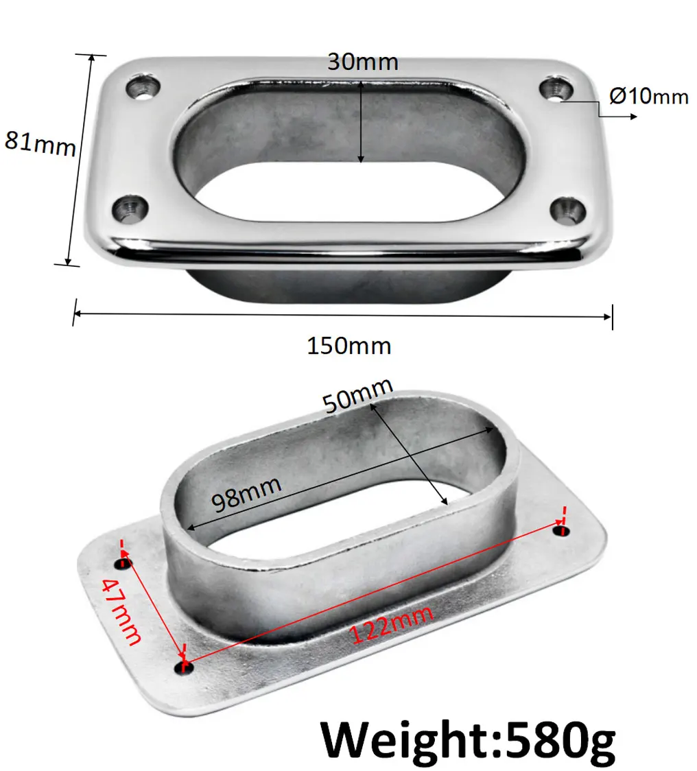 Marine Hardware Stainless Steel 316 Boat And Yacht Oval Hawse Pipe ...