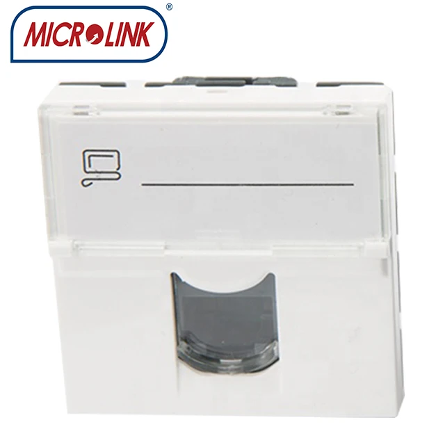 France Loaded 45*45 for Legrand Module - UTP CAT6A Faceplate