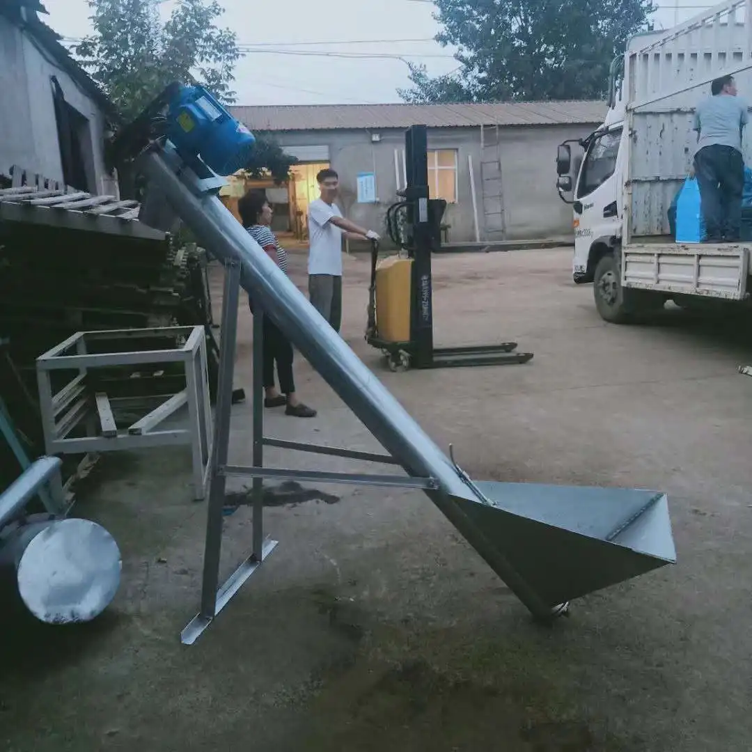 Small Flexible Spiral Augers Screw Conveyor for Silo Cement - Reliable ...