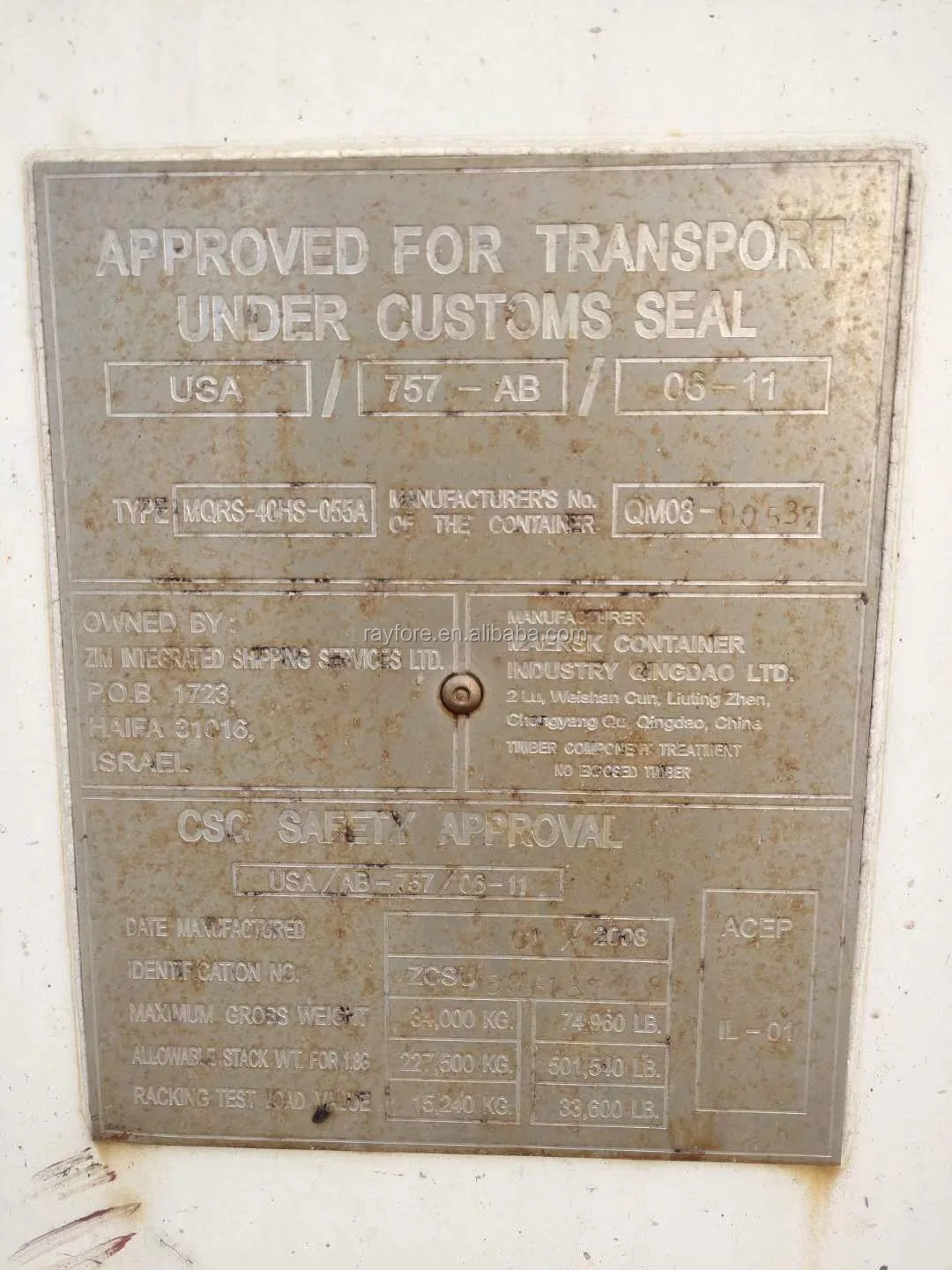 Carrier Thinline Transcold R-134a 69nt40-541-324 Type 2008 Year 40ft ...