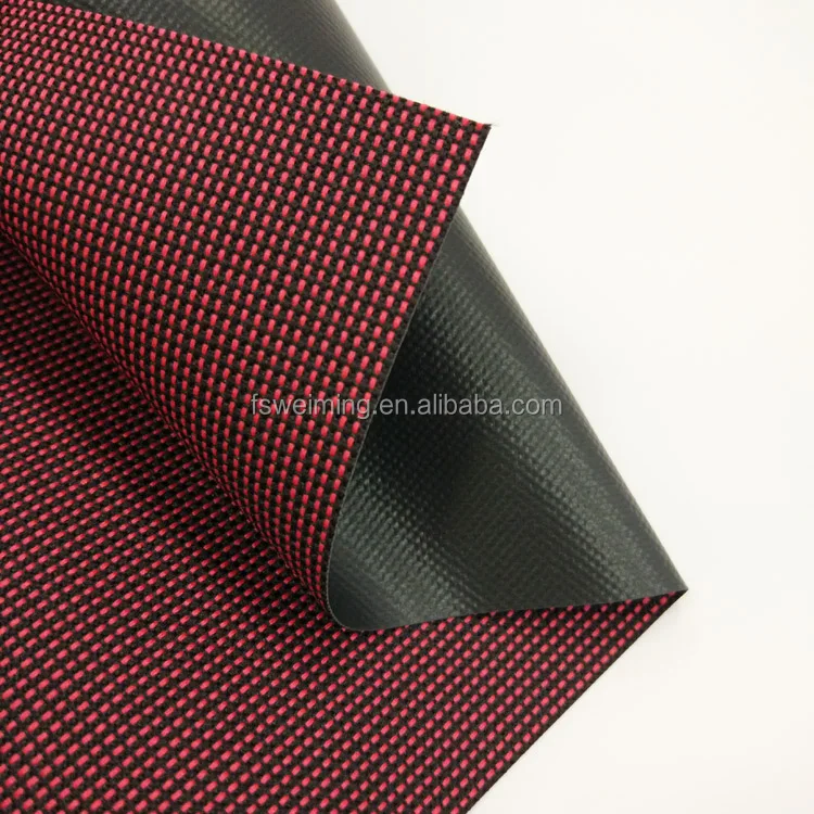 Two Tone Fabric With Pvc Backing - Buy Polyester Fabric With Pvc ...
