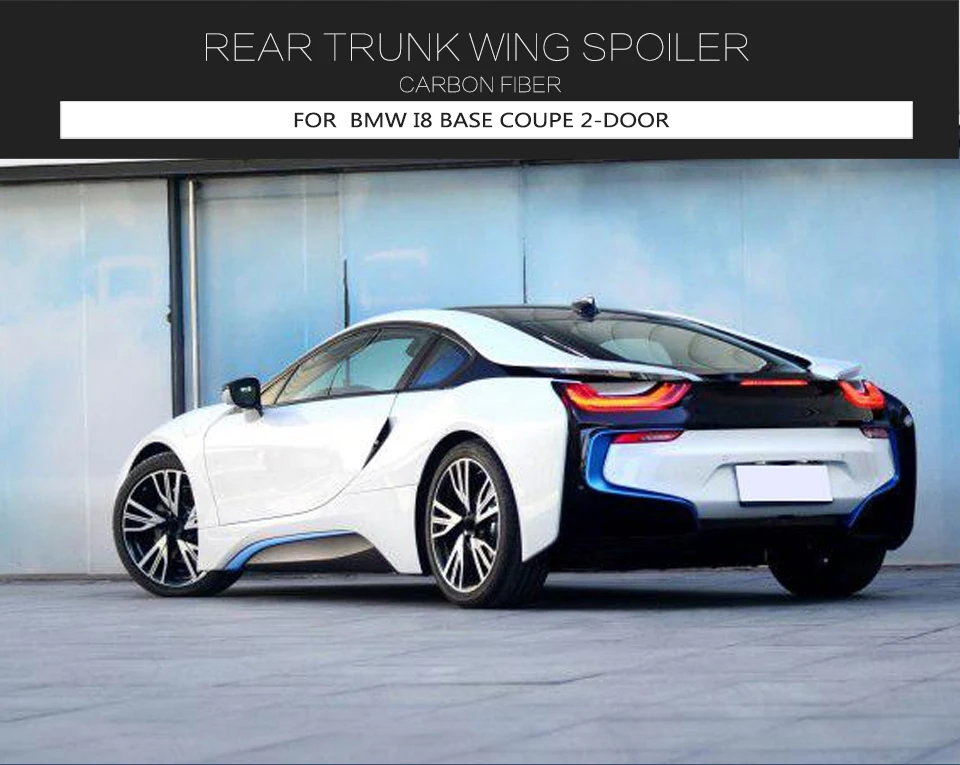 Carbon Fiber Rear Spoiler Wing for BMW I8 Coupe 2014-2017