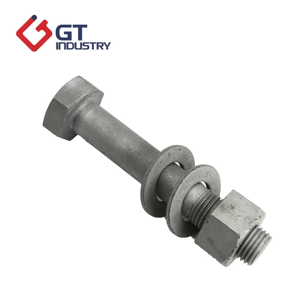 HDG ASTM A325 Hex Bolt with A194 2H Hex Nut and F436 Washer