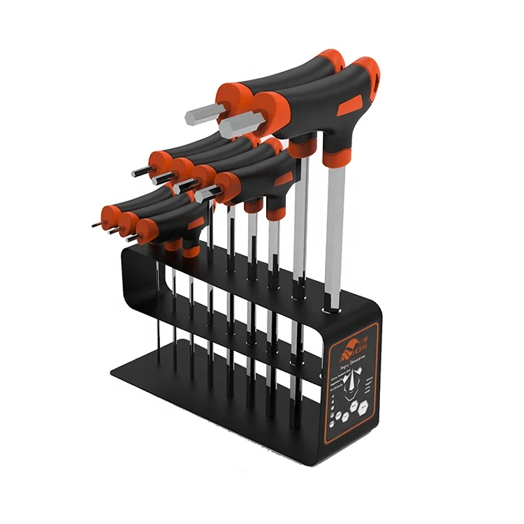 T Handle 8pcs Ball End Allen Hex Key Set - Buy T-handle Hex Key Set ...