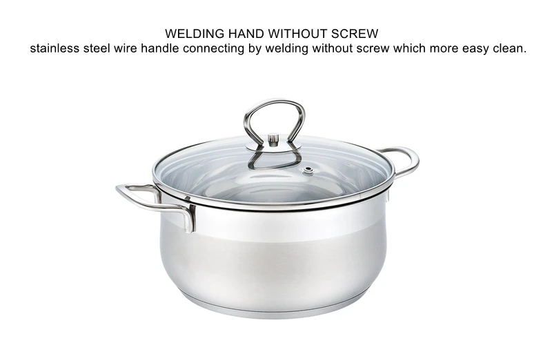 10 Pieces Induction 304 Sus Kitchen Cooking Stainless Steel Pots And ...