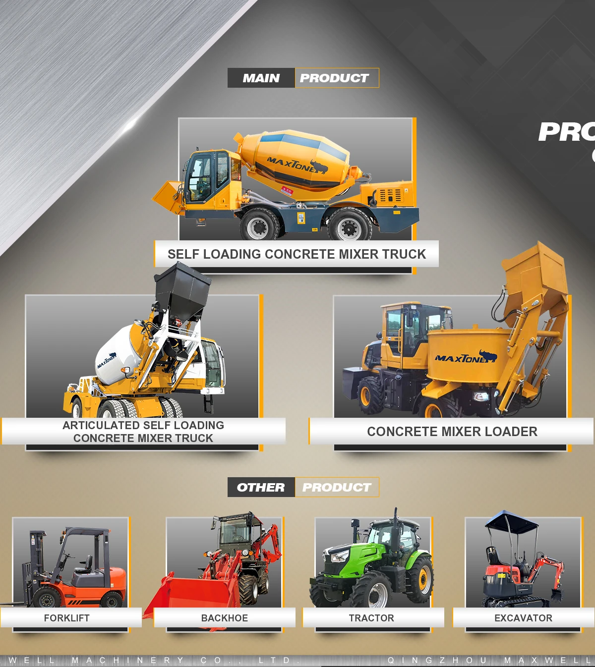 Qingzhou Maxwell Machinery Co., Ltd. - excavator, electric forklift