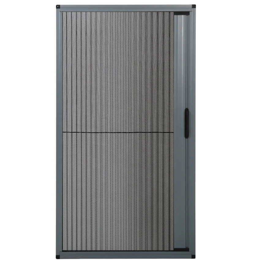 Aluminum Frame Fiberglass Insect Screen Pleated Track Folding Mesh ...