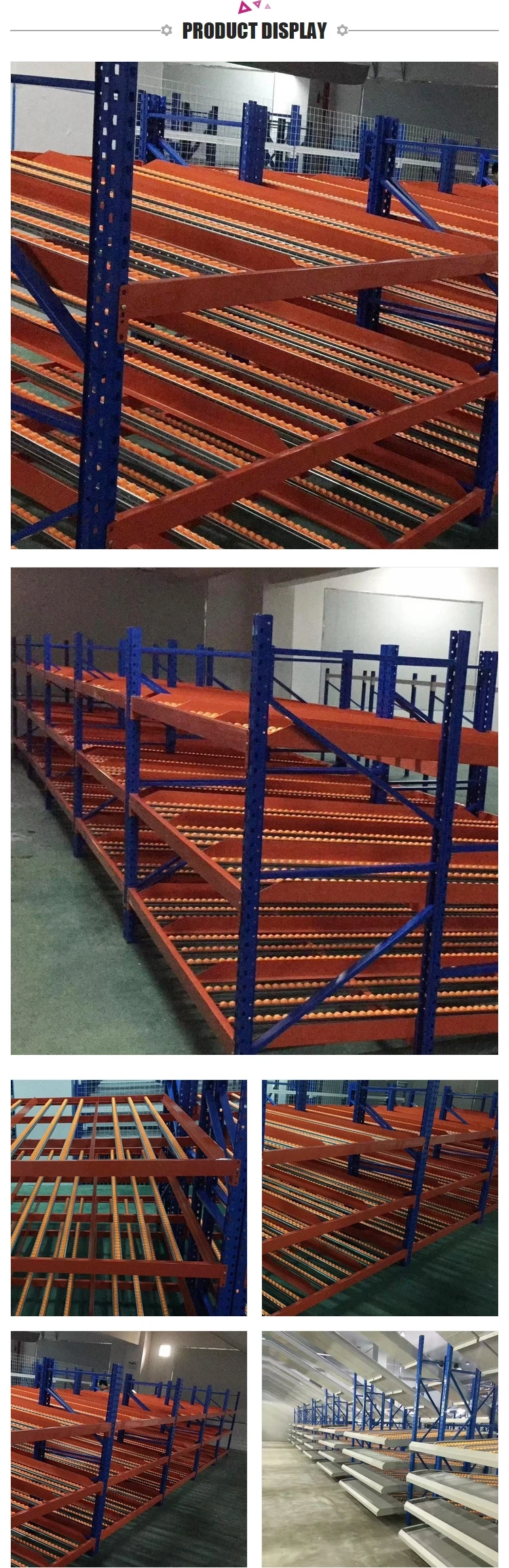 Fluent shelf custom multi-functional shelf storage warehouse logistics ...