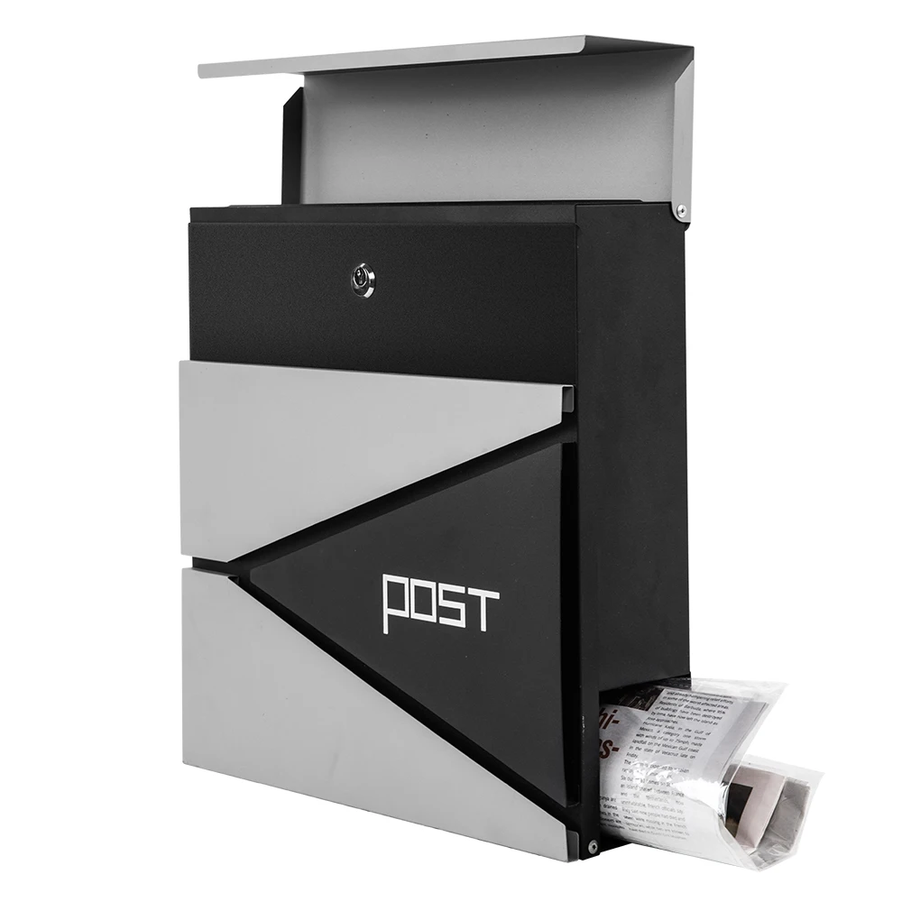 Modern Wall Mounted Outdoor Steel Mail Box Sign Letter Box Smart ...