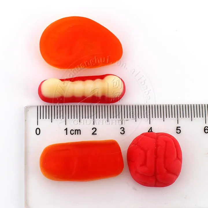 Halal Fruit Jelly Candy Human Organ Shaped Gummy Candy Halloween Soft ...