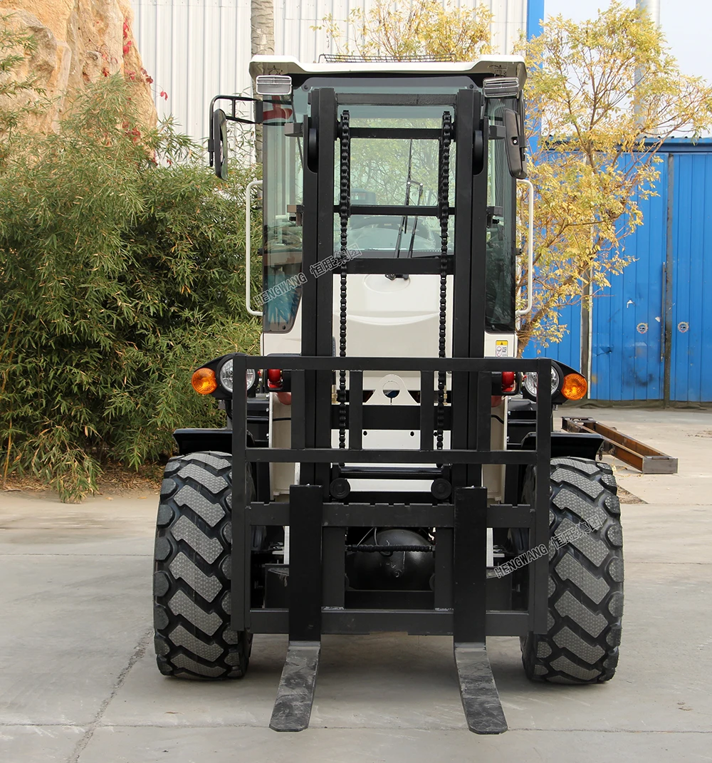 All Terrain Trucks Forklift Loader Max.6 Ton Diesel 4x4 Forklift Truck ...