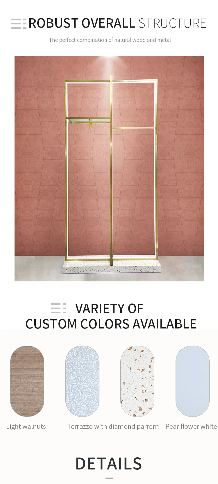 Fashion Design Led Light Front Facing Side Facing Clothing Display ...