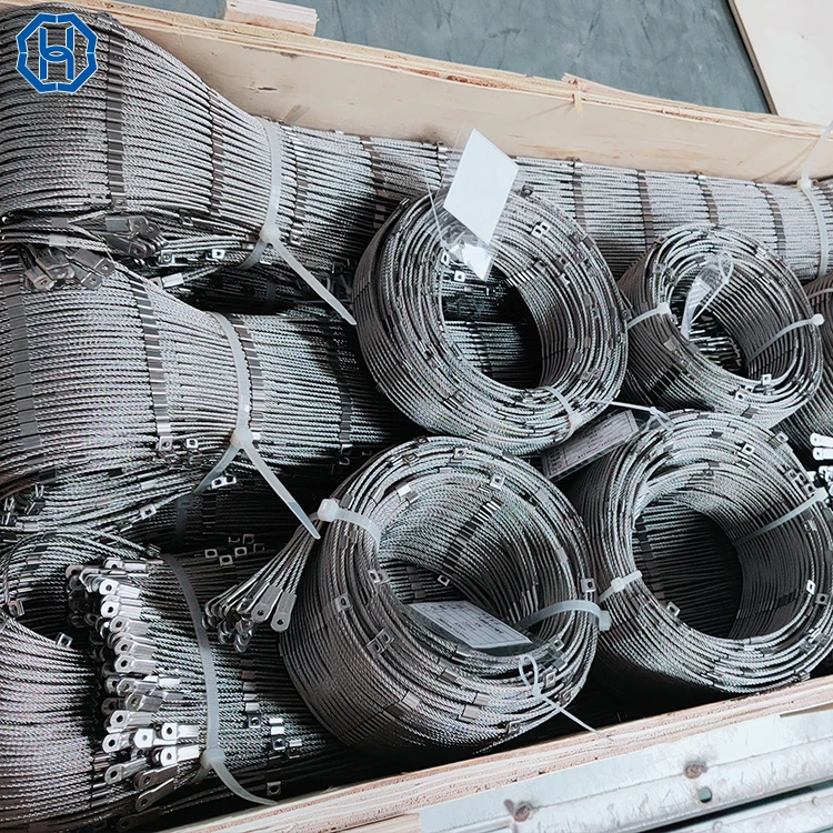 Manufacturer Custom Architectural Stainless Steel Woven Wire Rope Mesh ...