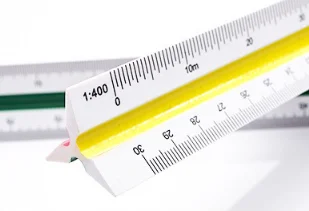 Trigonometric Ruler 30cm - Three Edge Triangle Scale