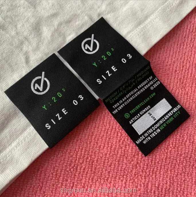 Soft Manhattan Fold T-Shirt Hem Label - Custom Woven