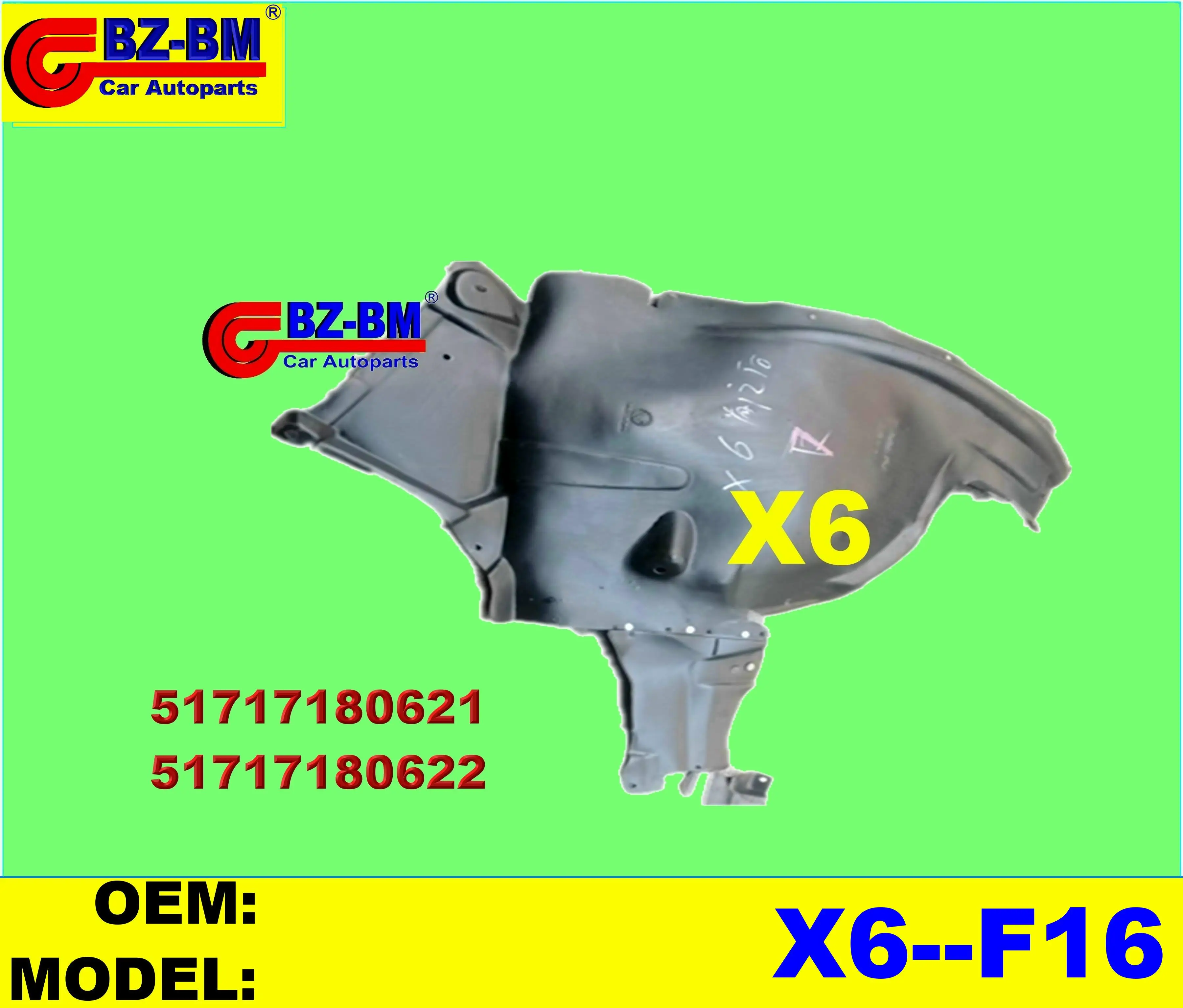 For Bmw Front Fender Wheel Arch Liner Grill Cover F30 F10 E46 E90 E60 ...