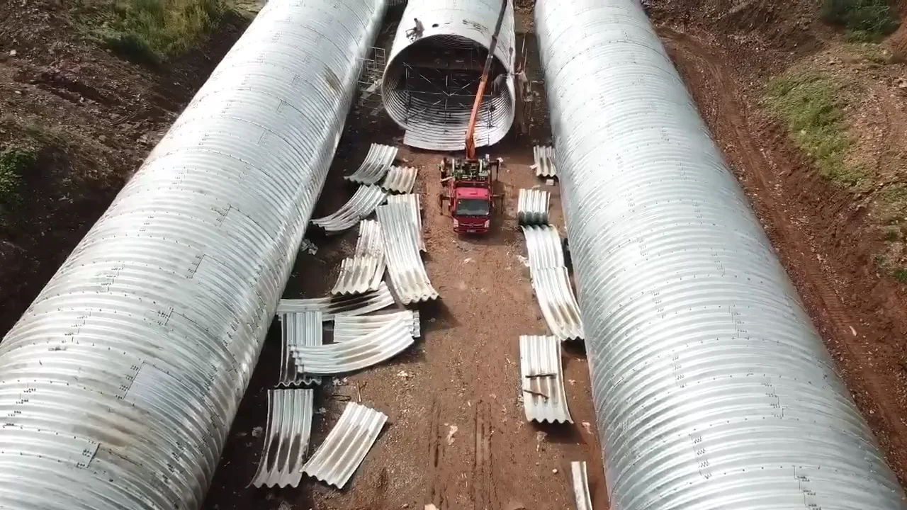 Galvanized Corrugated Steel Tunnel Culvert Pipe - Buy Corrugated Metal ...