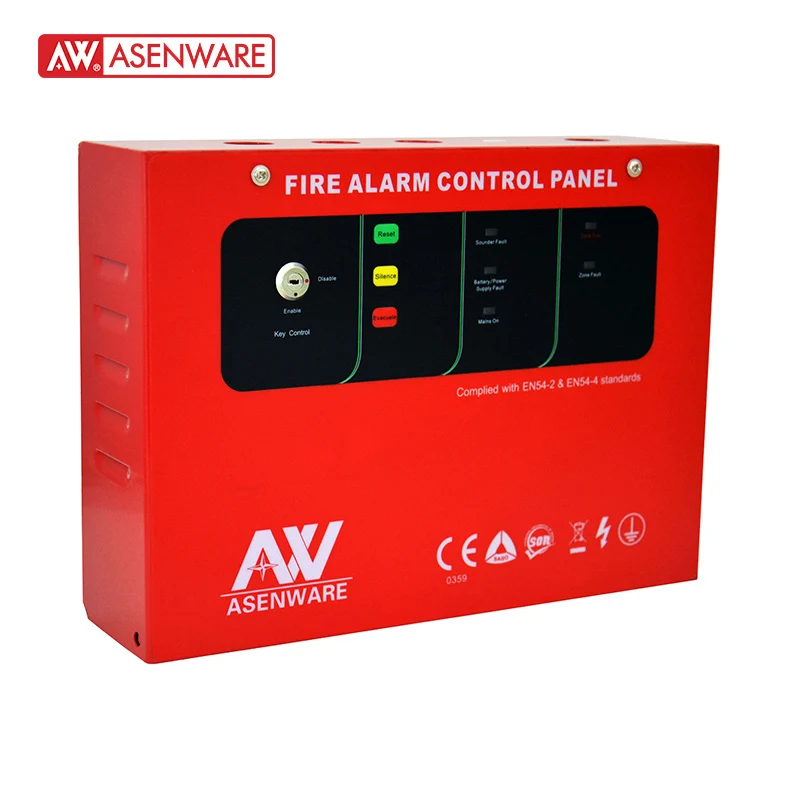 Asenware Facp Manufacture 8 Zone Conventional Fire Alarm Control Panel ...