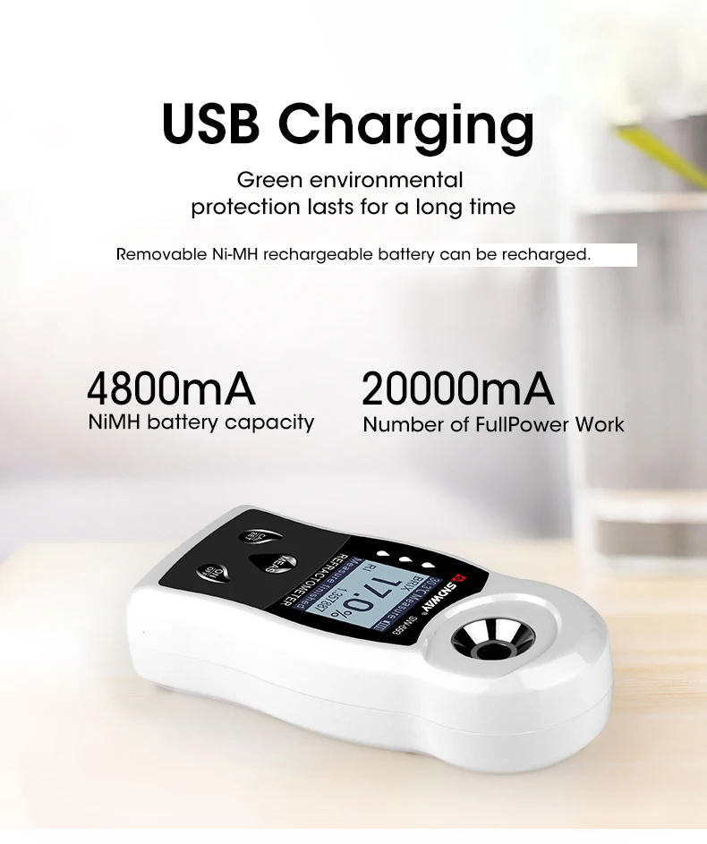 High Accuracy Digital Refractometer - Sugar Brix Meter