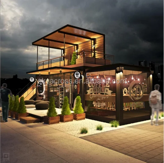 20ft Mobile Prefab Coffee Kiosk Booth - Skyacross Quality