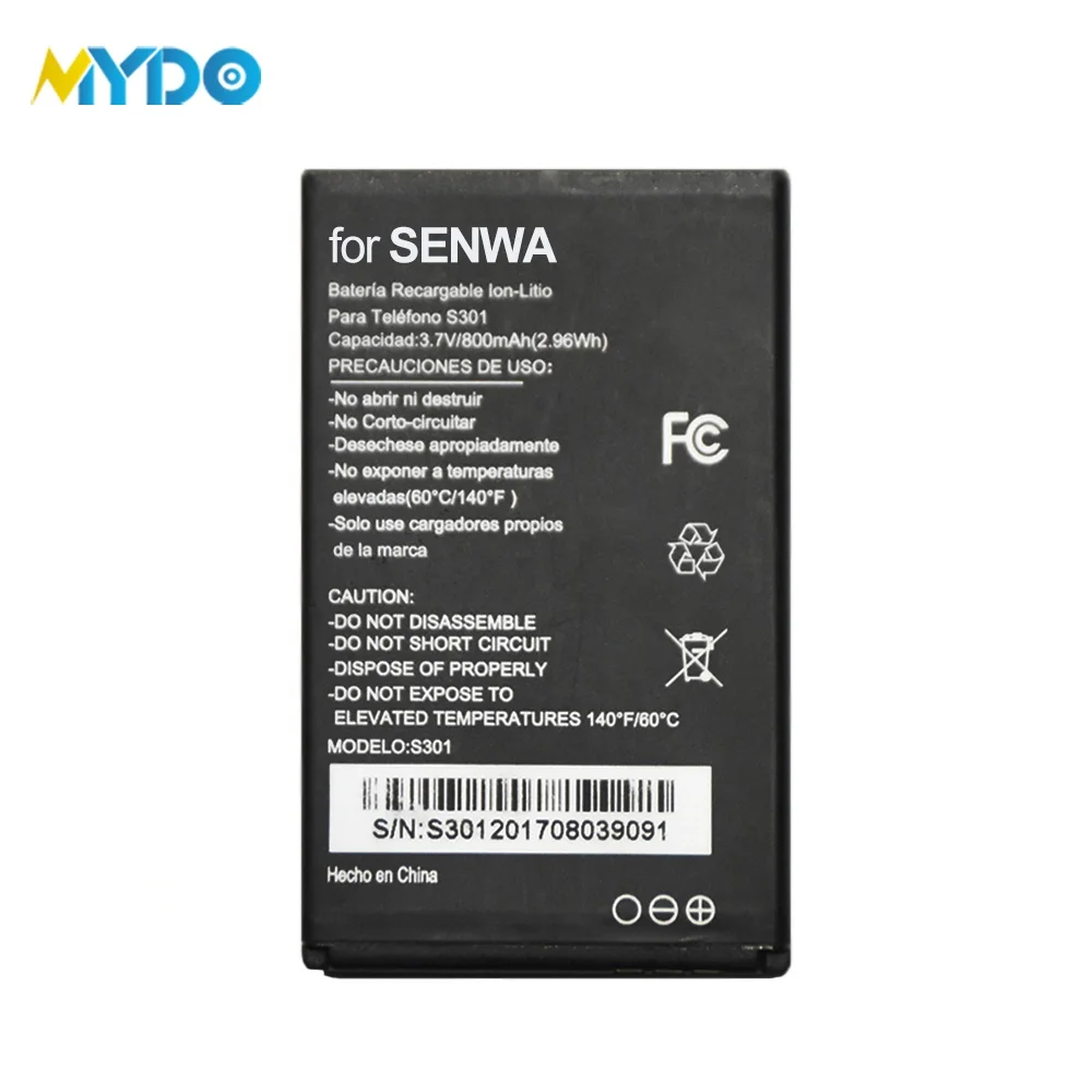 3.7v 800mah Replacement Mobile Phone Battery For Senwa S301 Batteries ...