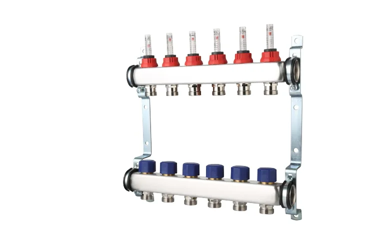 Stainless Steel Ufh Manifold With Flow Meter Water Manifolds 2-13 Ports ...