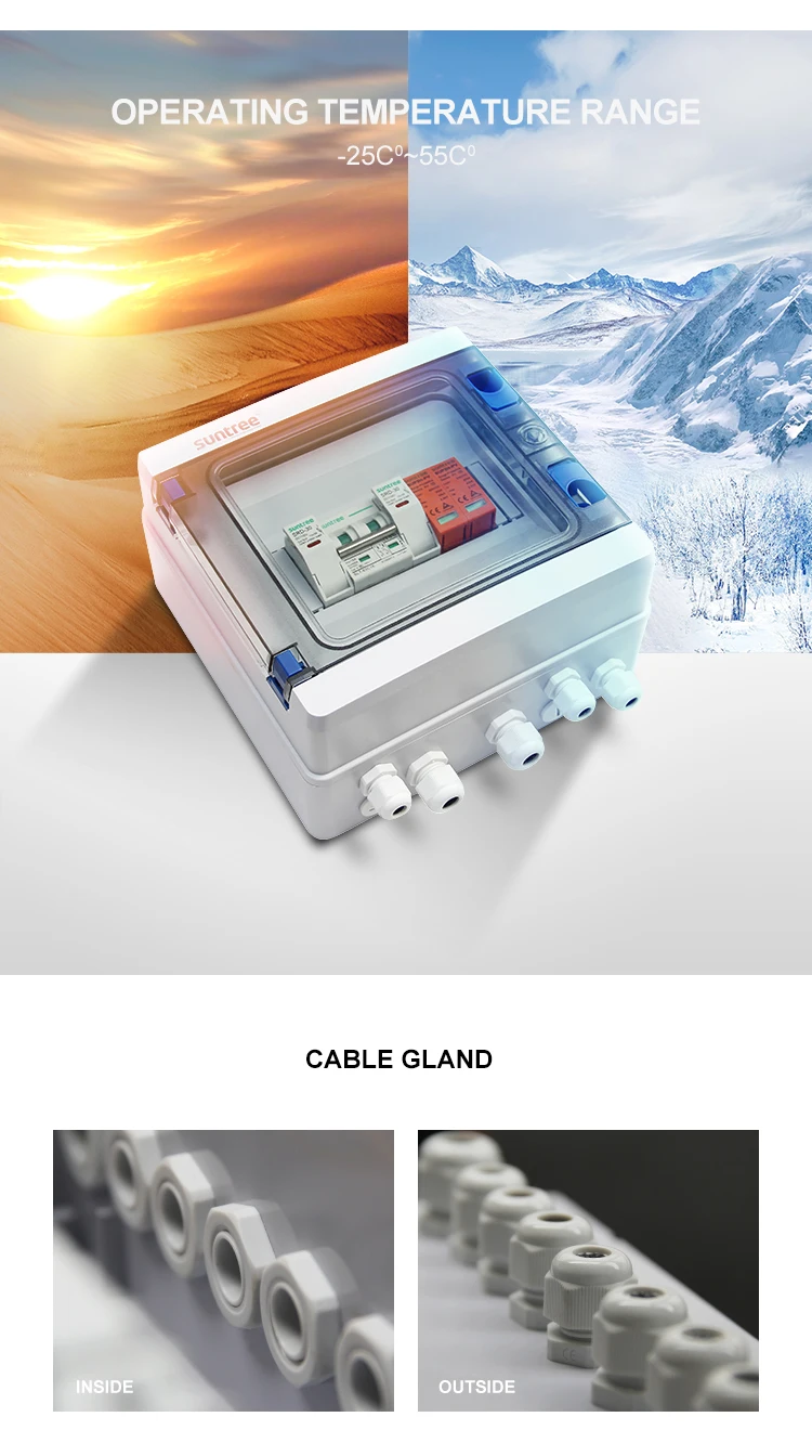 Customized Solar Pv Dc Combiner Box 1 2 3 4 6 String For Solar Panel ...