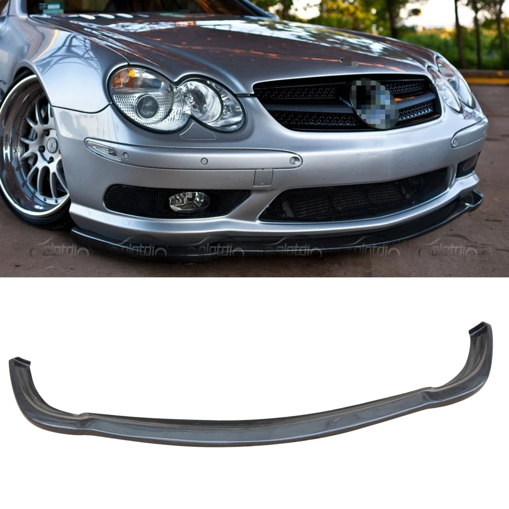 CS Style Carbon Fiber Auto Front Bumper Lip for Mercedes Benz R230 SL55