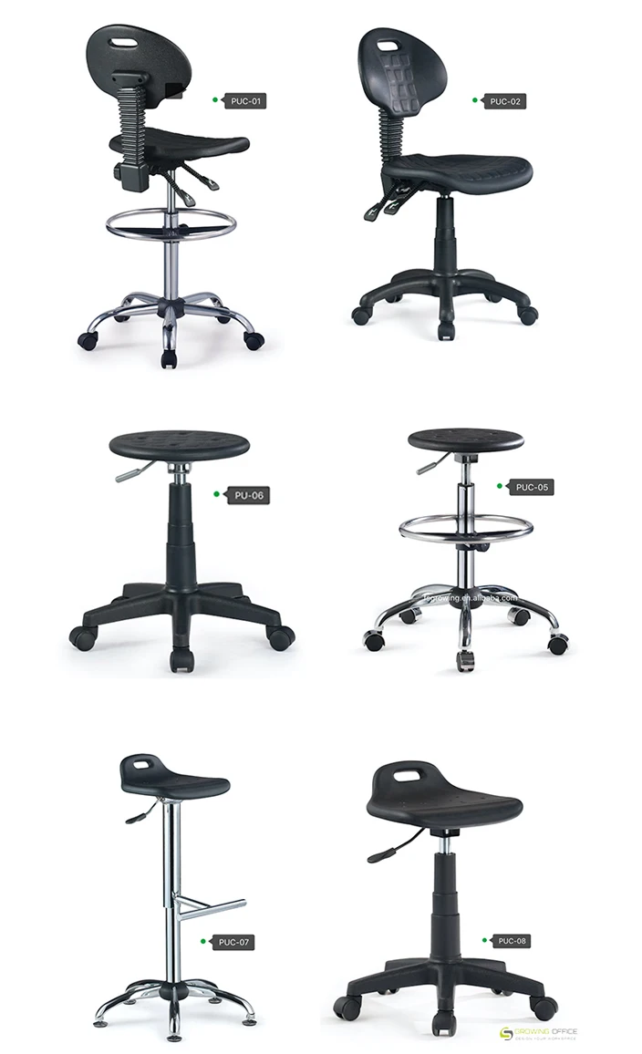 PU Lab Mechanism Chair - High Quality ESD Laboratory Furniture