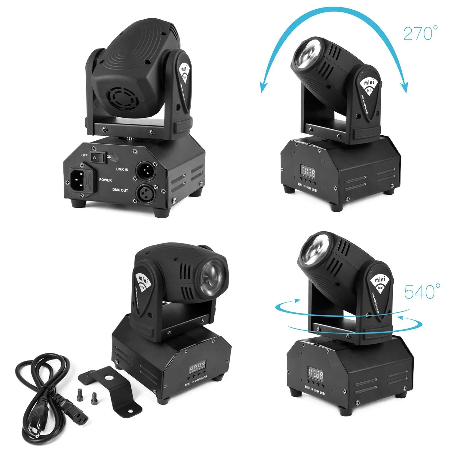 Mini Moving Head Beam Light Rgbw Led Stage Lighting Operating Manual ...