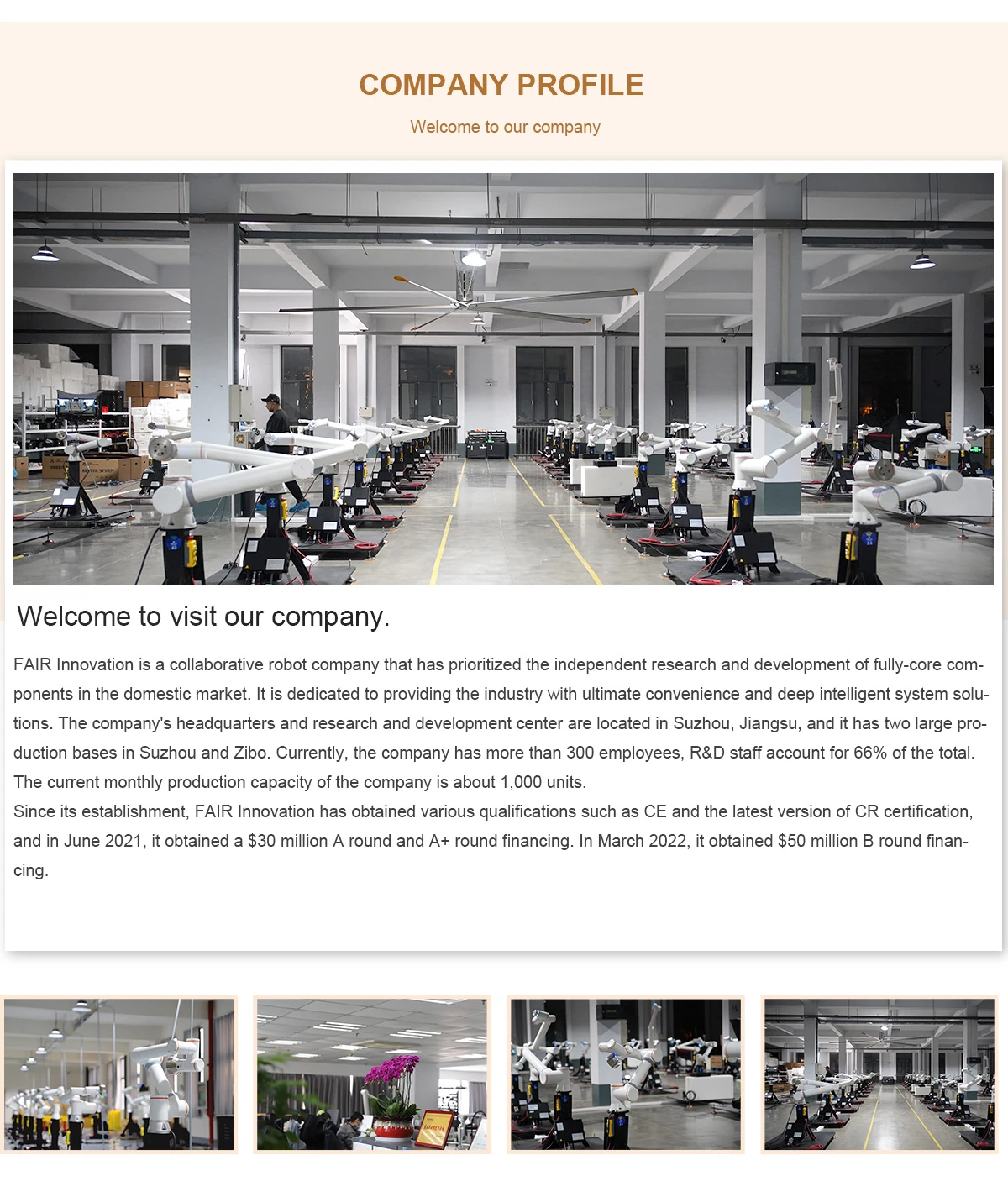 Fair Innovation (suzhou) Robot System Co., Ltd. - cobot, robot arm