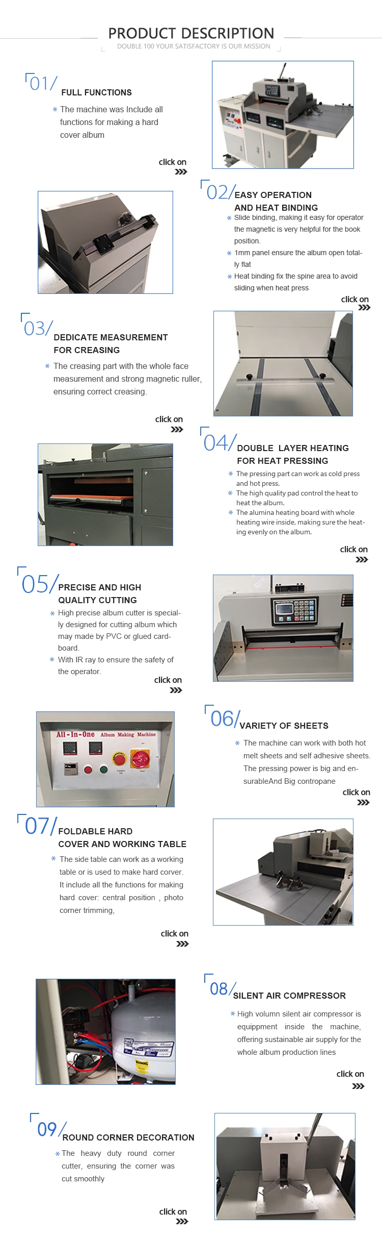 Double100 Professional All In One Multi-function Photo Book Album ...