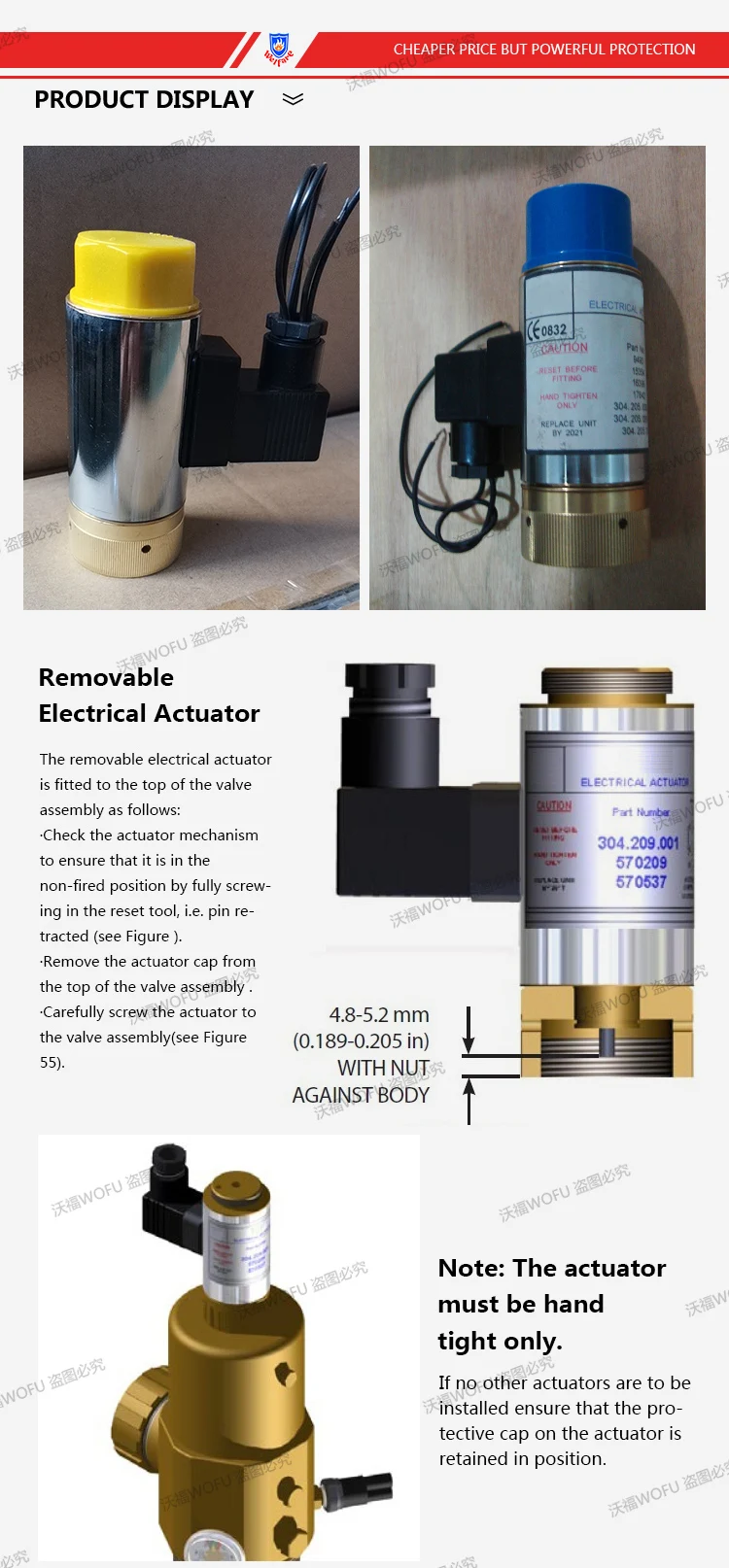 FM200 Fire Suppression System - Reliable 24V DC Solenoid Valve