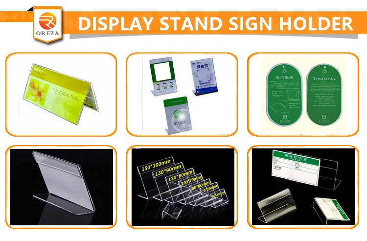 Supermarket Magnetic Triangle Style Acrylic Price Tag Display Stand ...