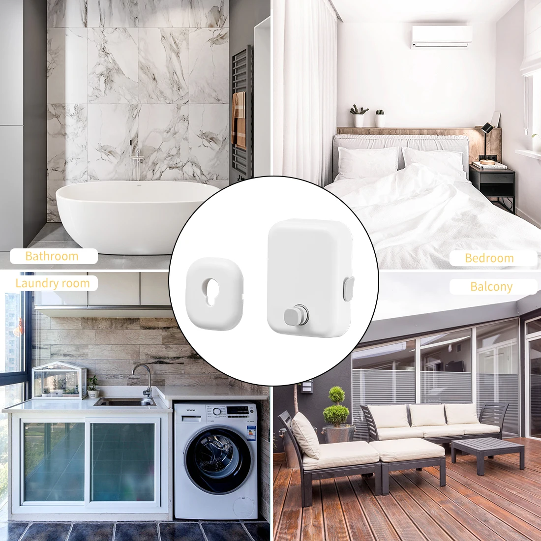 Flg Square Clothesline Indoor/outdoor Portable Retractable Clothesline ...