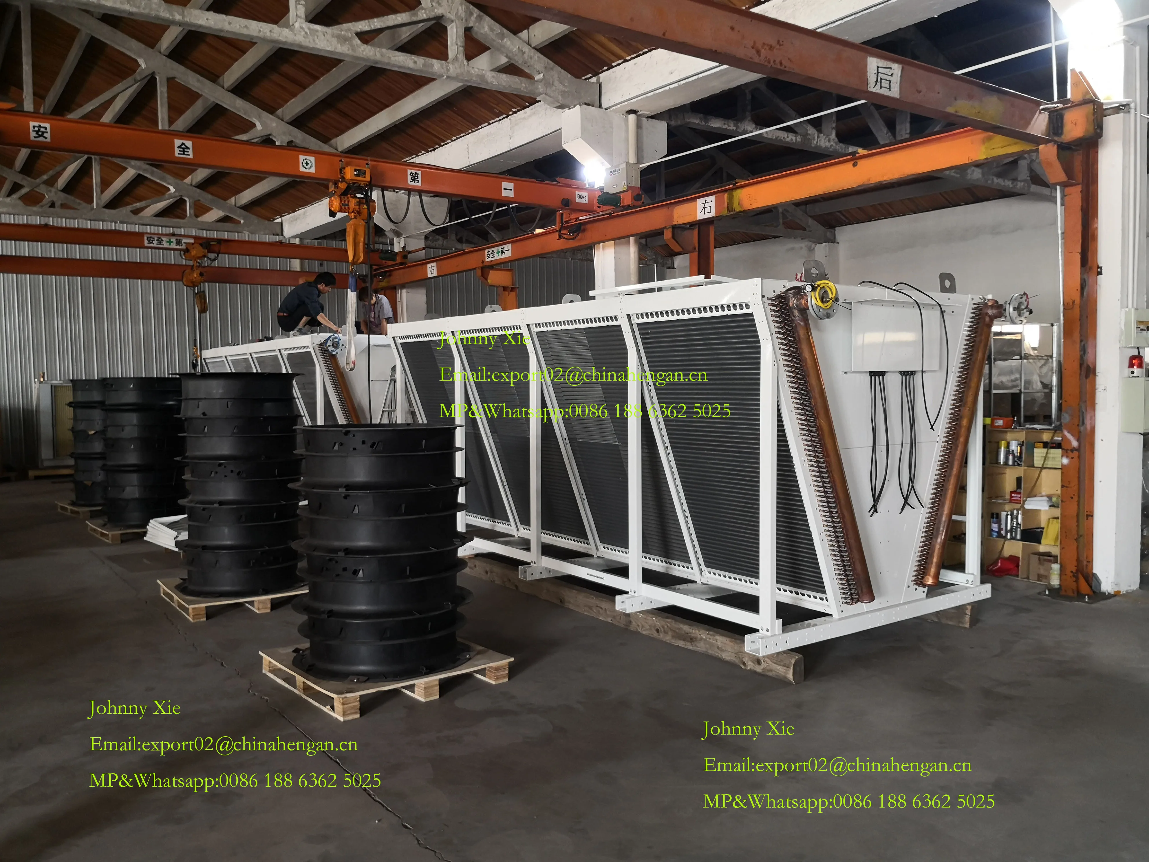 R717 Evaporative Condenser With Ammonia Refrigeration Cold Room Cooling ...