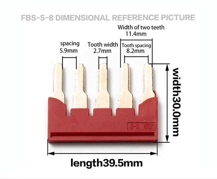 FBS Center Contact Fixed Bridge Plug-in Bridge for ST6 DIN Rail ...